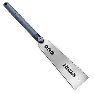 RUITOOL Japanese Pull Saw 10 Inch Double Edge Sided Hand Saw Ryoba SK5 Flexible Blade 10&18TPI Flush Cut Non-slip Plastic Handle Wood Saw for Woodworking Tools