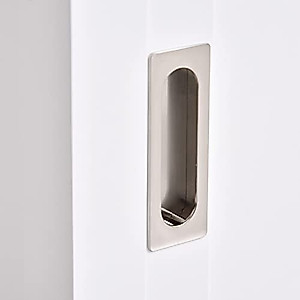 HOMCOM 67" Freestanding Buffet with Hutch, Kitchen Pantry Storage Cabinet with Sliding Doors, Drawers and Open Shelves, Adjustable Shelving, White