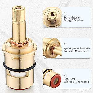 Faucet Cartridge Replacement Compatible with Gerber Danze DA507072W Ceramic Disc Cartridge Round Stem - Cold Cartridge