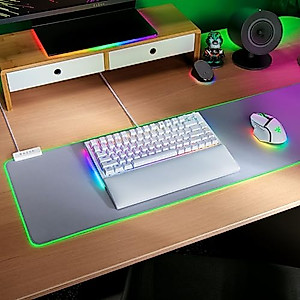 Razer BlackWidow V4 75% Mechanical Gaming Keyboard: Hot Swappable Design - Compact & Durable - Orange Tactile Switches - Chroma RGB - Roller & Media Keys - Wrist Rest Snap Tap - White