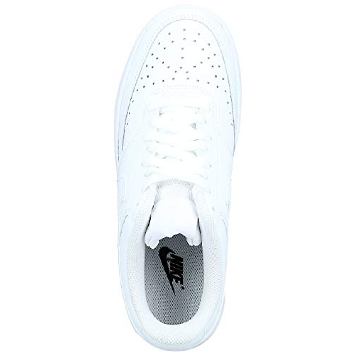 Nike Men's Court Vision Low Sneaker, White/Whiteblack, 10 Regular US
