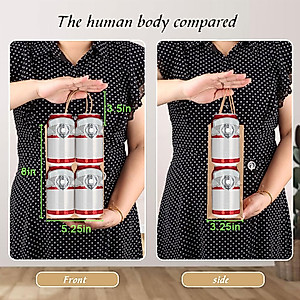 bagmad Sturdy 5.25x3.25x8 inch 100 Pack Small Paper Bags with Handles Bulk, Brown Kraft Bags, Gift Party Favors Grocery Retail Strong Shopping Craft Cub Sacks (Thicken, 100Pcs) (100)