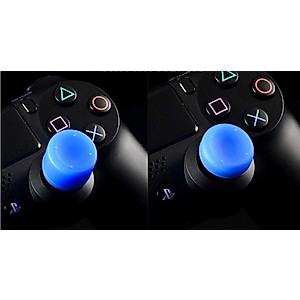 Pack of 8 pcs Analog Controller Gamepad Raised Antislip Thumb Stick Grips Thumbsticks Joystick Cap Cover for PS5, PS4, PS3, Switch Pro, Xbox one, Xbox 360, Wii U, PS2 Controller (Blue)