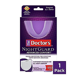 The Doctor's NightGuard, Mouth Guard for Grinding Teeth, Dental Guard for Bruxism, Night Guard for Teeth, 1 Pack