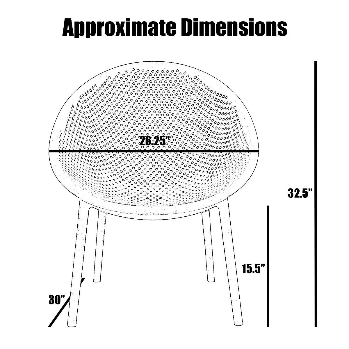 2xhome Set of 2 Modern Oval Chairs, Contemporary Accent Lounge Chairs with Perforated Breathable Egg Shaped Pod Seat for Kitchen, Dining, Patio, Indoor, Outdoor, White