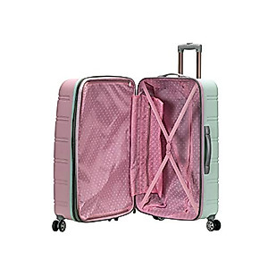 Rockland Melbourne Hardside Expandable Spinner Wheel Luggage, Mint, 2-Piece Set (20/28)