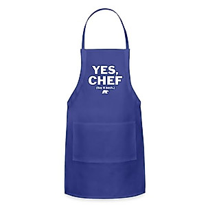 Yes Chef Say it Back Apron The Original Beef of Chicagoland TV Show Quote Merch Gifts for Chef - Royal Blue
