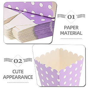 Totority Popcorn Paper Cups - 24pcs Party Popcorn Cups Popcorn Holder Popcorn Containers Collapsible Container Popcorn