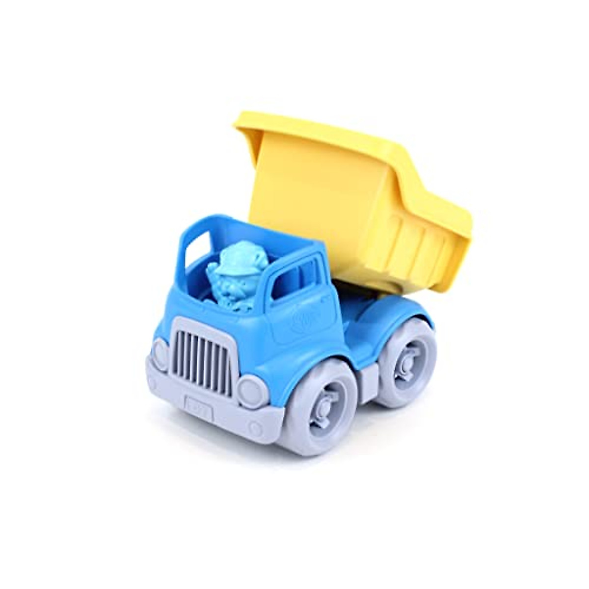Green Toys Dumper Construction Truck Blue/ Yellow, 5.75x7.5x5.5, count of 2