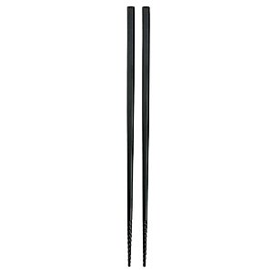 Akebono PM-376 Tornado Chopsticks, Black, 8.3 inches (21 cm), Made in Japan, Commercial Supplies, Grooves on the Tip, Non-Slip, Grip
