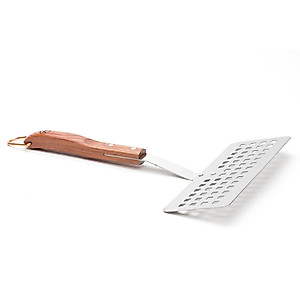 Outset Rosewood Collection Slotted Fish Spatula, Stainless Steel