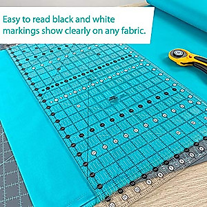 Creative Grids The Big Easy 12-1/2in x 24-1/2in Rectangle Ruler - CGR1224