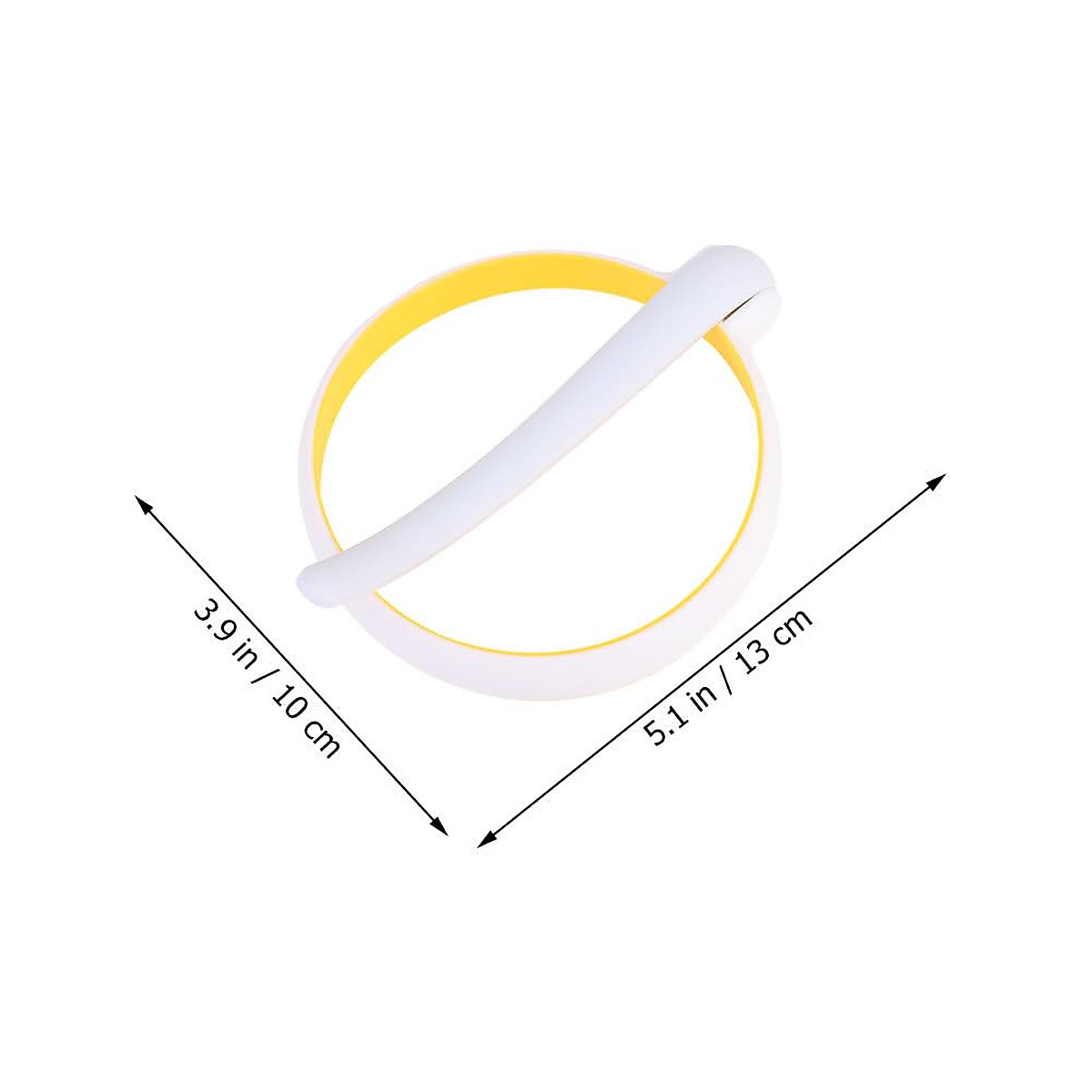 PRETYZOOM 4pcs Silicone Egg Ring, 5 Inches Profession Egg Ring Set, Nonstick Egg Rings With Handle Fried Egg Ring for Omelette, Pancake, Kitchen Cooking Tool