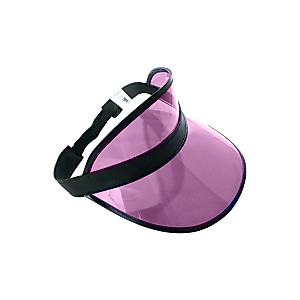 Nicky Bigs Novelties Clear Colored Plastic Sun Visor Tennis Beach Bingo Vegas Dealer Golf Casino Hat