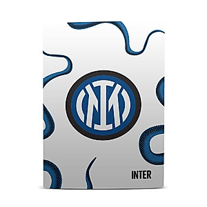 Head Case Designs Officially Licensed Inter Milan Away 2021/22 Crest Kit Vinyl Faceplate Gaming Skin Decal Compatible With Sony PlayStation 5 PS5 Digital Edition Console and DualSense Controller