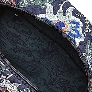 Vera Bradley Women's Cotton Small Backpack, Java Navy Camo - Recycled Cotton, One Size