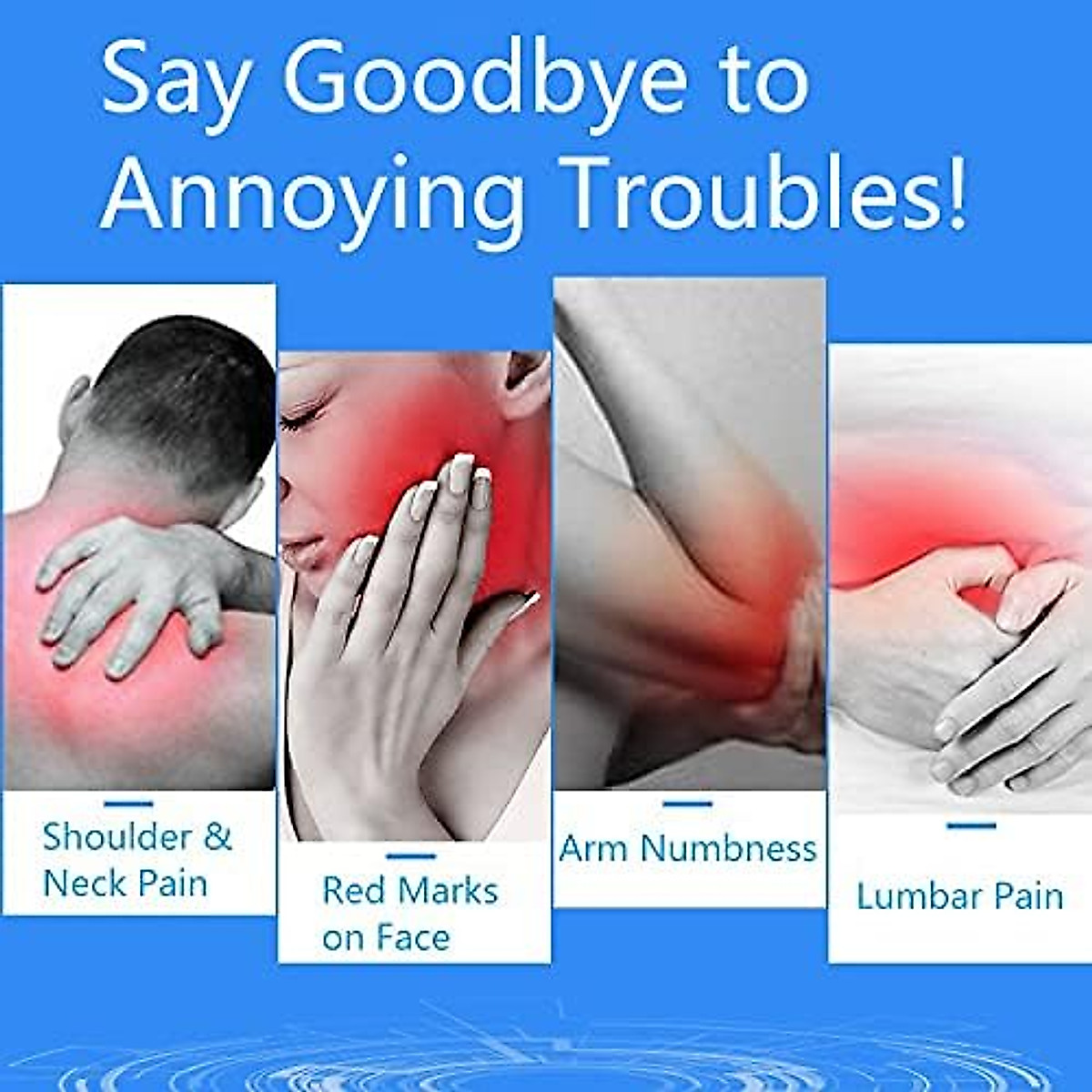 Inflatable Travel Pillow, Inflatable Neck Air Pillow for Sleeping, Support Head, Chin, Neck and Lumbar, Avoid Neck and Shoulder Pain, Comfortable for Airplane, Car, Bus, Train and Office Napping