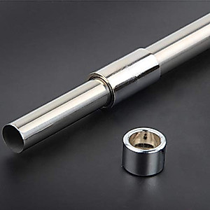 FOMIYES Stainless Steel Clothes Hanging Rod, Retractable Adjustable Pole Post Shelf Closet Hanger Organizer Garment Storage Bar Rack 35-63