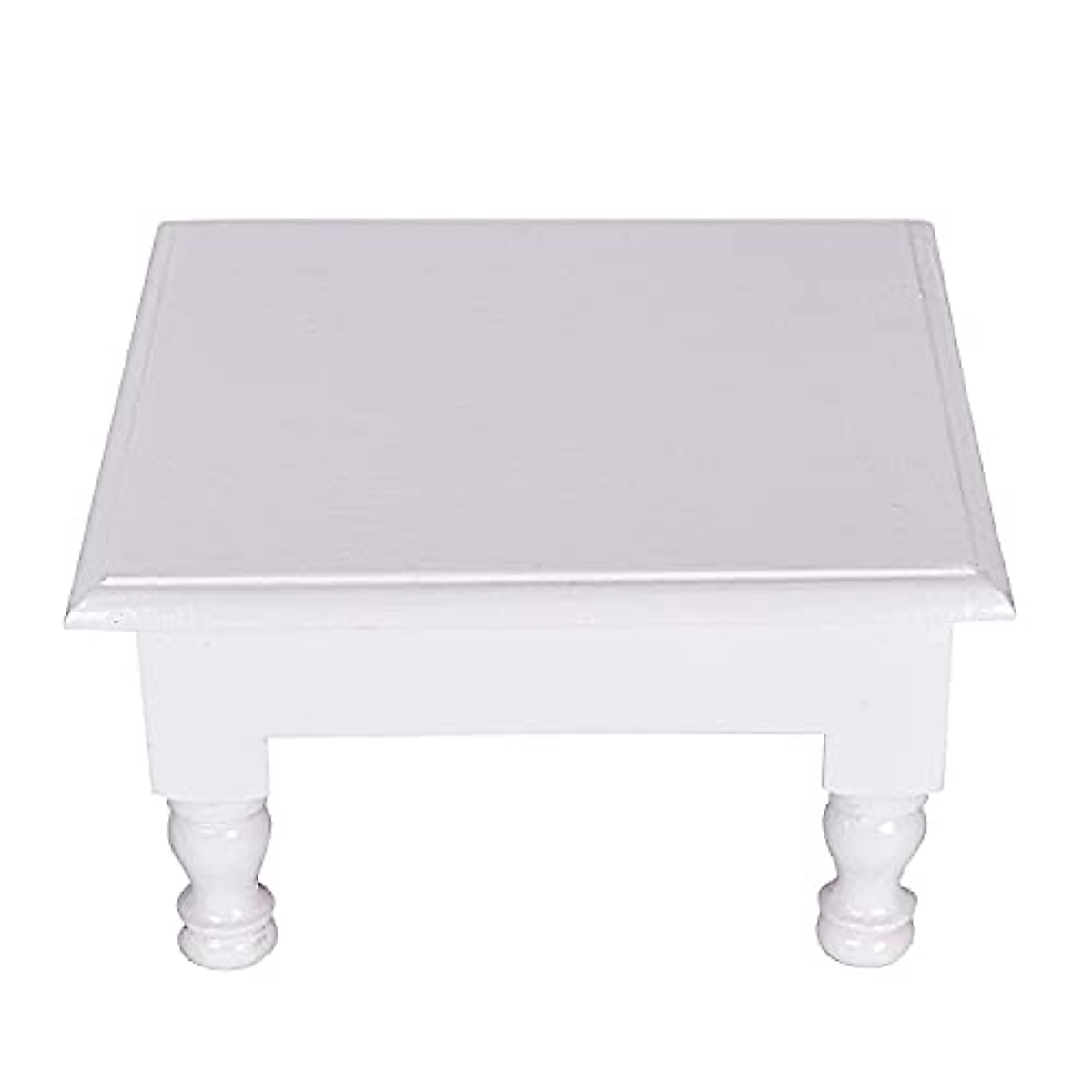 Lalhaveli Hand Painted end Table Wooden Rectangle Shape Puja Article Chowki Bajot Low High Stool (11X11X6 Inch)