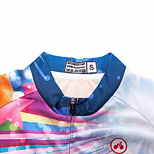 Cycling Jersey Women's Bicycle Tops Breathable Shirt Mountain Clothing Bike Top MTB Road Jersey Short Sleeve Summer Multi L