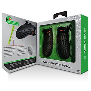 Bionik Quickshot Pro for Xbox One: Custom Grip and Dual Trigger Locks for Faster Shots and Improved Gameplay- BNK-9076 - Xbox One