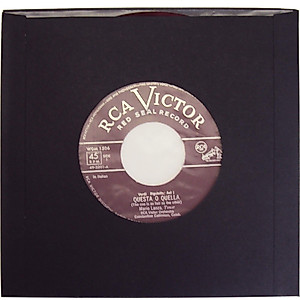 (25) Super Heavyweight Polylined Black Paper Inner Sleeves for 7" Records - Archival Quality, Acid-Free, Static-Free - Premium Protection