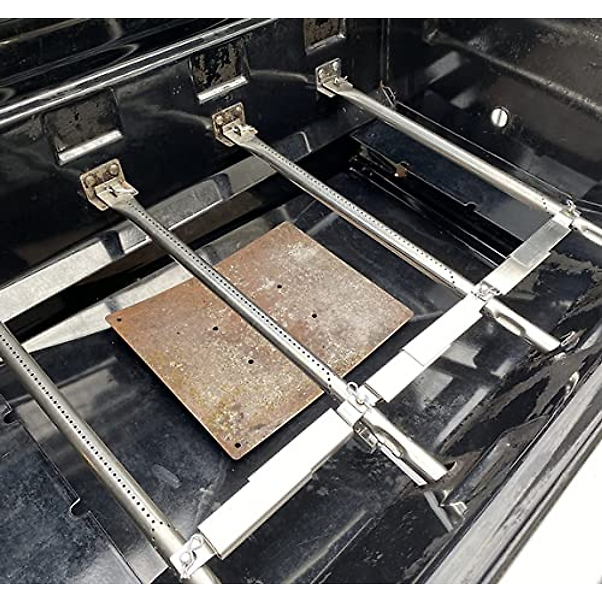 Shengyongh S475 (2-Pack) 16 15/16" Heat Plates SS15494 (2-Pack) Burner Replacement for Charbroil Performance 463625217 463625219 463673517 463342119 463377319