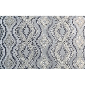 Acme Furniture Miliani Tufted Fabric & Wood Sofa with 5 Pillows in Gray/Bronze