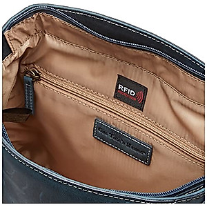 Gun Tote'n Mamas womens - Tote'n (Blue) Concealed Carry Purse Distressed Buffalo Leather Town Tote by Gun Tote n Mamas Blue , Blue, Medium US