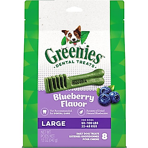Blueberry 12oz Large 8ct. (2 Pack). 16 Total Bones.