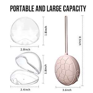 Smlpuame 4 Pack Pacifier Holder Case Set,2 Silicone Portable Pacifier Cover Pouch Bag for Diaper Bags Baby Carriage with 2 Transparent Pacifier Storage Container Box,Easy to Clean,Classic(Green+Grey)