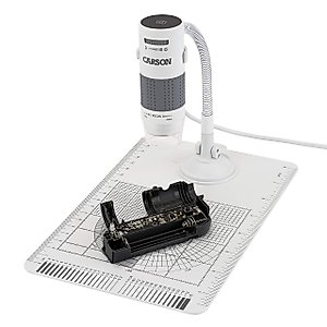 Carson eFlex 78x/324x Effective Magnification (Based on a 27" monitor) LED Lighted USB Digital Microscope with Flexible Stand and Base (MM-840) , White