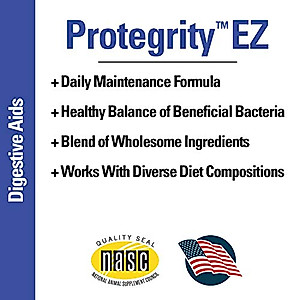Vet Classics Protegrity EZ Probiotic Health Supplements for Dogs, Cats – Dog Digestive Support, Pet Gastrointestinal Health, Cat Stomach, Intestinal Balance – Pet Enzymes – 120 Soft Chews