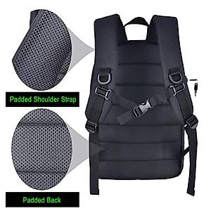 MZIPLINE Laptop Backpack Bag - Smell Proof- With TSA Lock & Key Anti Theft Travel Daypack bag Rucksack for Men & Women