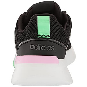 adidas Racer TR21 Running Shoe, Core Black/Core Black/Beam Green, 4 US Unisex Big Kid