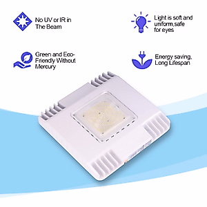 4 Pack HOLDWILL LED Canopy Lights 150w 21000lm 5700K 750W HID/MH Equivalent,Die Cast Aluminum Waterproof IP65 Daylight White Canopy for Outdoor Gas Station Warehouse Store Workshop Lighting