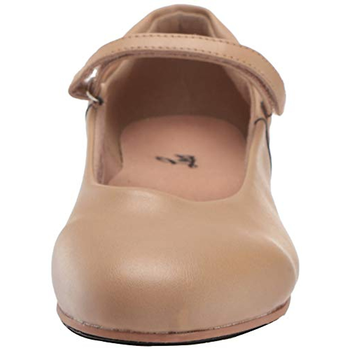 Leo Women's Rhythm TAP Dance Shoe, tan, 5 Medium US