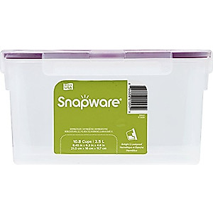 Snapware 10.8-Cup Airtight Rectangle Food Storage Container, Plastic