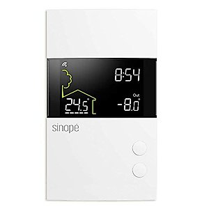 Sinopé Smart Wi-Fi Thermostat for in-Floor Heating TH1310WF (Works with Amazon Alexa) 3600 W /240 V