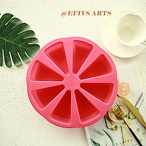 EFIVS ARTS 8 Cavity Cake Slice Mold Scone Pan Mold Pizza Slice Baking Mold Cornbread Mold Mousse Cake Pizza Mold Triangle Soap Mold
