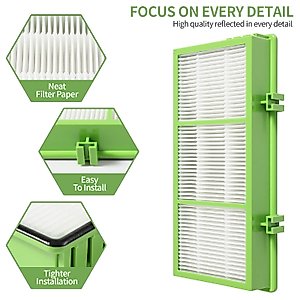 Gazeer True HEPA Replacement Filters for Holmes Aer1 Series Total Air Filter for HAPF300AH-U4R and HAP242-NUC(6 Pcs HEPA Filters + 8 Pcs Pre Filters)
