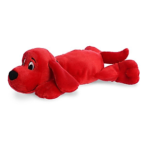 Aurora® Playful Clifford® Laying Clifford Stuffed Animal - Childhood Nostalgia - Lasting Companionship - Red 11 Inches