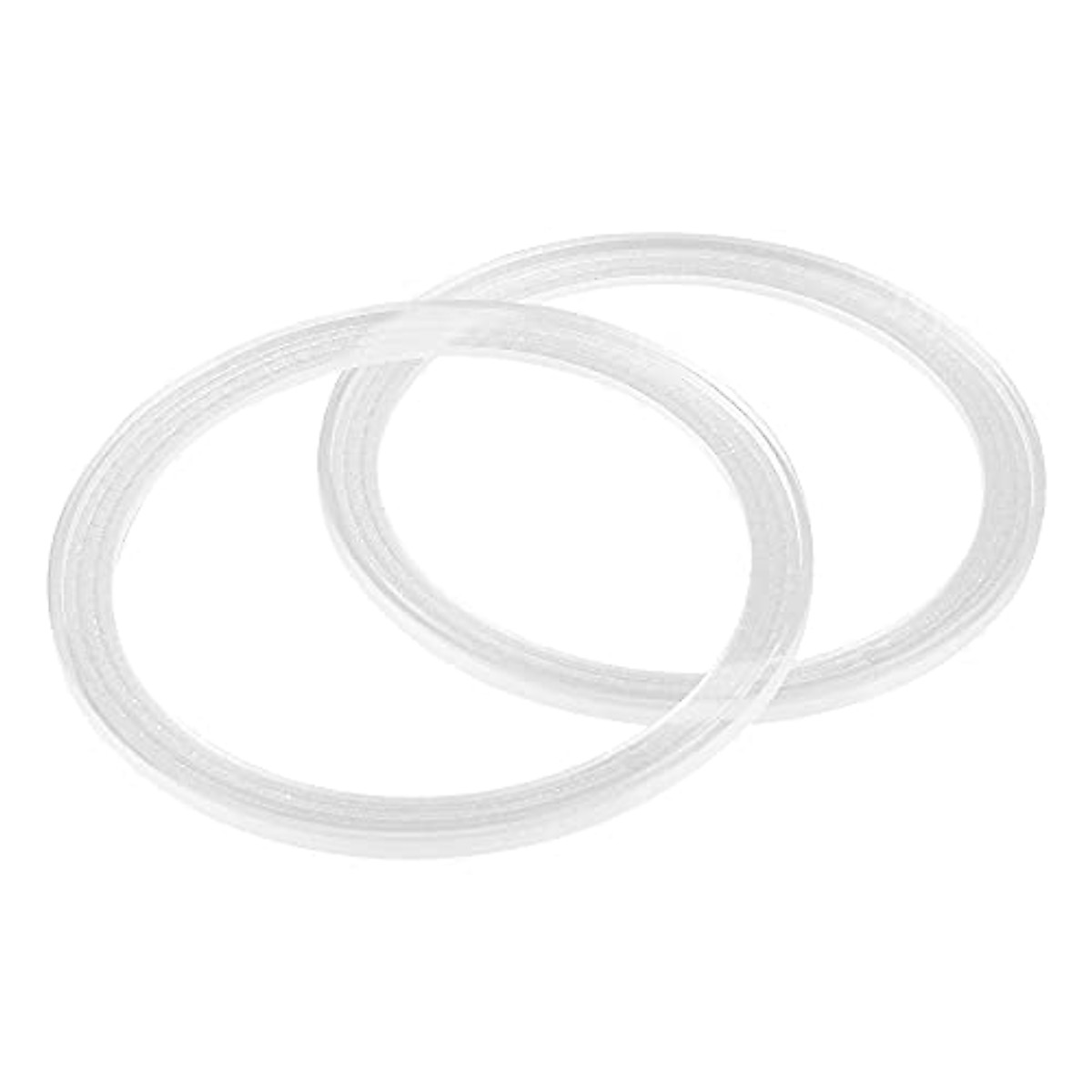 X AUTOHAUX 2Pcs for 6.5 Inch Car Speaker Spacer Ring Acrylic Transparent Mounting Spacer Plate 146mm ID