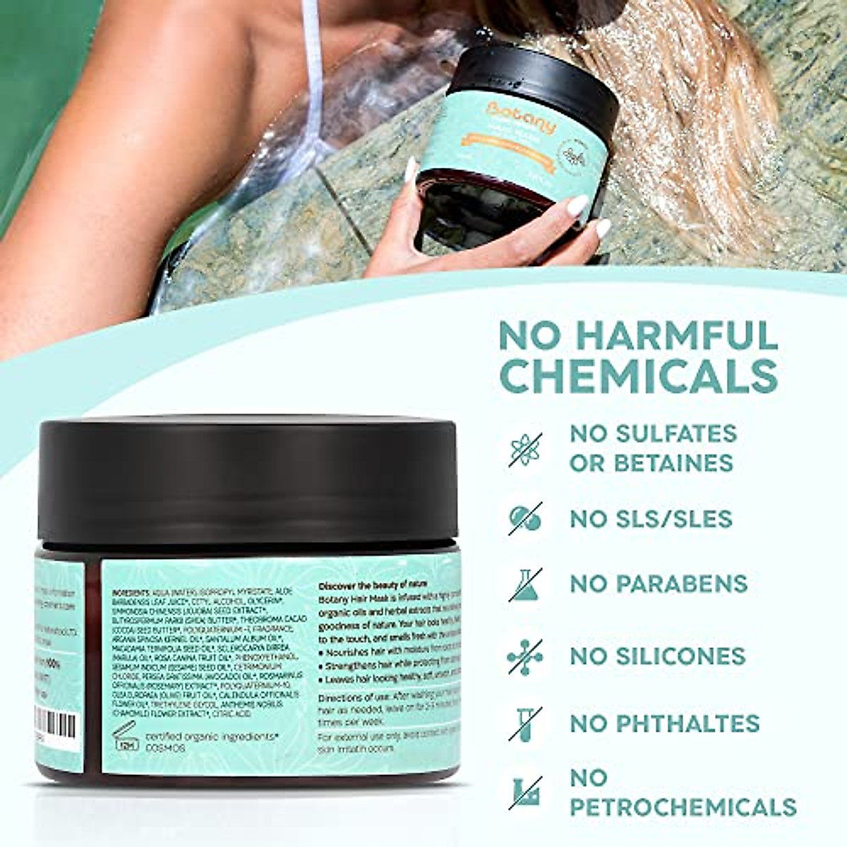 Botany Natural Hair Mask and Deep Conditioner for Colored & Straightened Hair