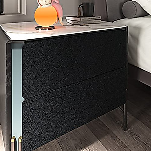 FunStick Self Adhesive Felt Fabric for Crafts 15.8"x78.8" Black Velvet Fabric Roll Soft Velvet Drawer Liners for Dresser Jewelry Box Black Felt Sheets Black Peel and Stick Wallpaper for Cabinets Shelf