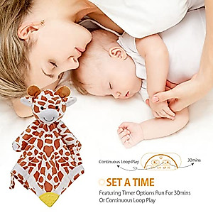 BEREST Baby Sound Sleep Soother Giraffe- White Noise and Lullaby Infant Sleeping Aid with Cry Sensor at Nap Time Routine,Awesome Baby Gift Portable Plush Toddler Snuggle Toy