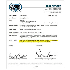 Aqua-Rex Water Softener Alternative Salt Free for Electric Heater, Water softener for Well water, Soft water for Hair & Skin (WK1-E)