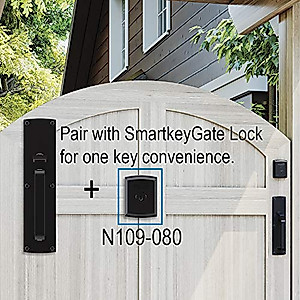 National Hardware N109-050 Gate Thumb Latch, Coated with WeatherGuard Protection, Black Plated Steel