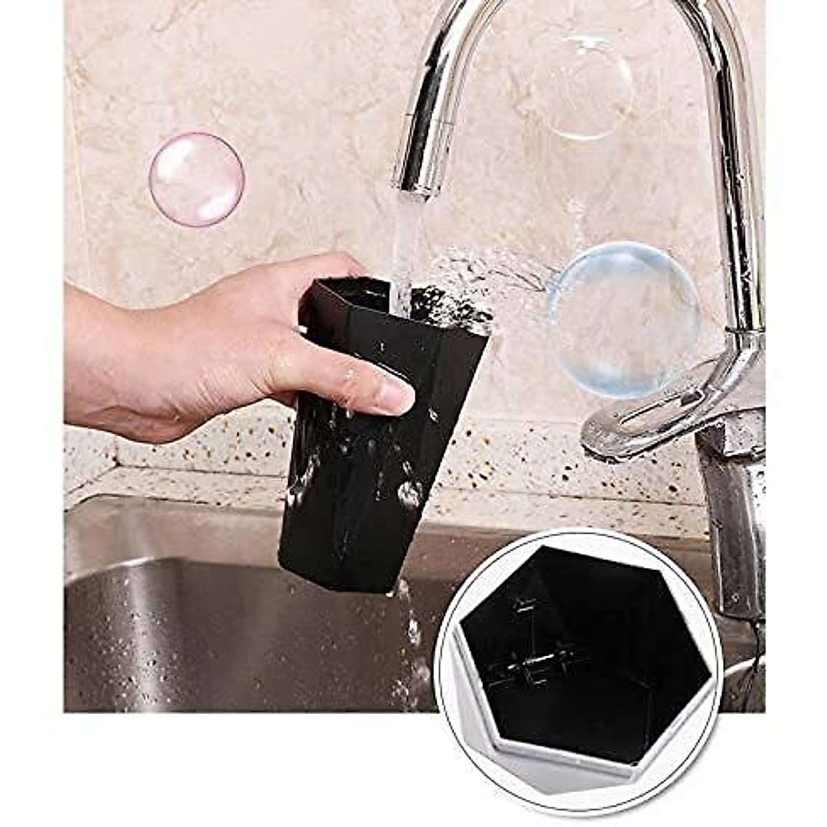 Garbage Container Trash Can Garbage Bin Bedroom Bin Rubbish Basket for Home Office Kitchen Bath Garbage Can/