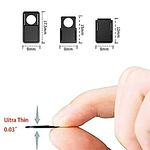 3 -Pack Webcam Cover, Protect Your Privacy and Security,Webcam Cover Slide for Laptop, MacBook, PC, Cell Phone and More Accessories